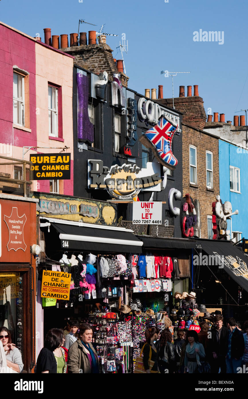 Camden shops in London Stock Photo - Alamy