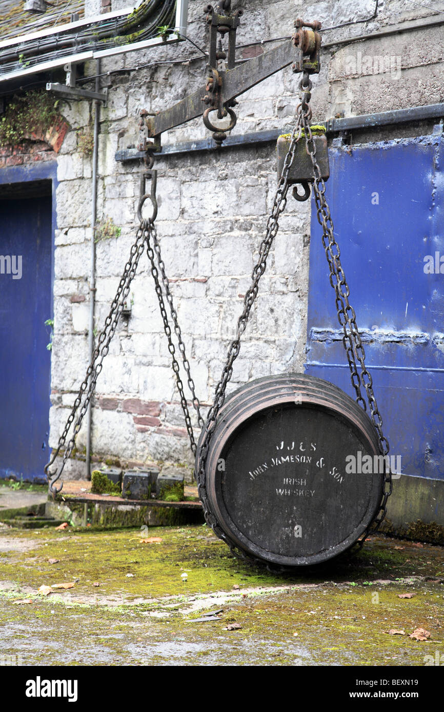 jameson distillery Ireland old weighing scales with barrel Stock Photo ...