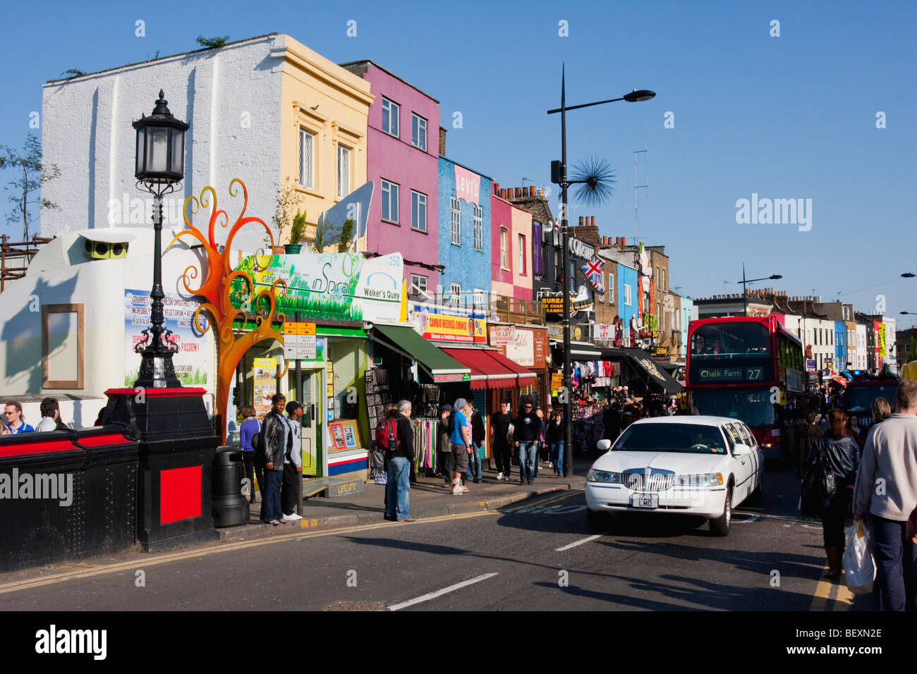 Camden shops in London Stock Photo - Alamy