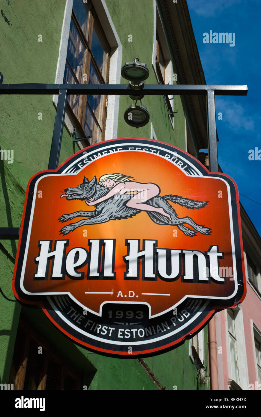 Sign of Hell Hunt the first bar in town since 1993 Tallinn Estonia ...