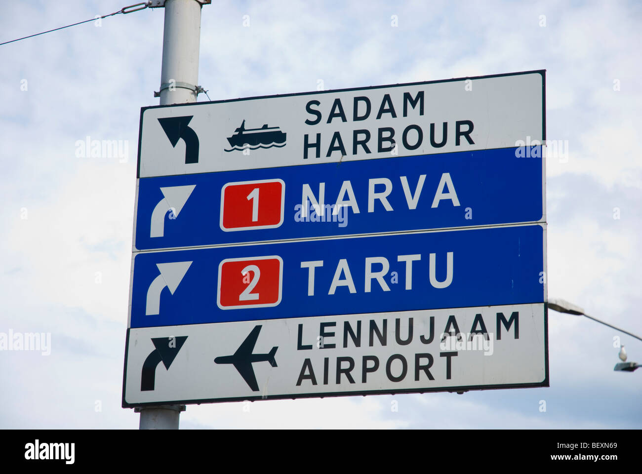 Baltic street signs hi-res stock photography and images - Alamy