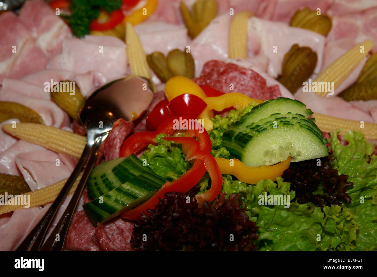 Dish with Delicacies Stock Photo - Alamy