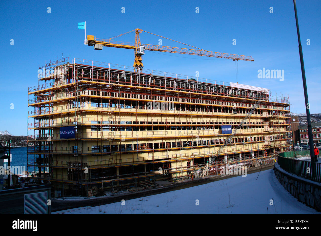 New building construction at BODO harbour Norway Stock Photo - Alamy