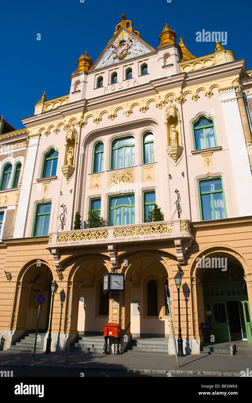 Postapalota the main post office building in Pecs Hungary Europe Stock ...