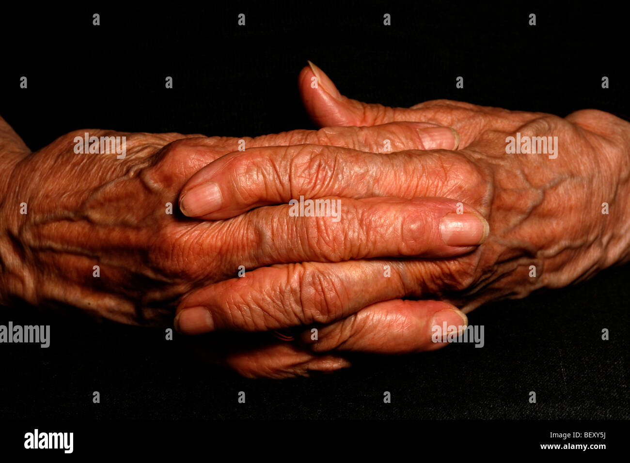 elderly woman's hands Stock Photo - Alamy