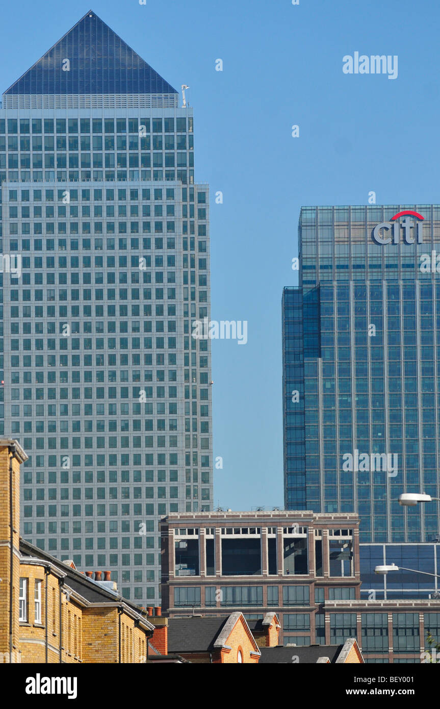 Canary Wharf Area of the London Docklands Stock Photo - Alamy