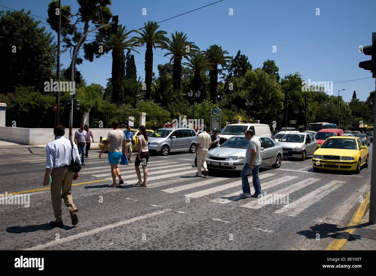 Vasilissis Amalias Avenue Athens Greece Stock Photo - Alamy