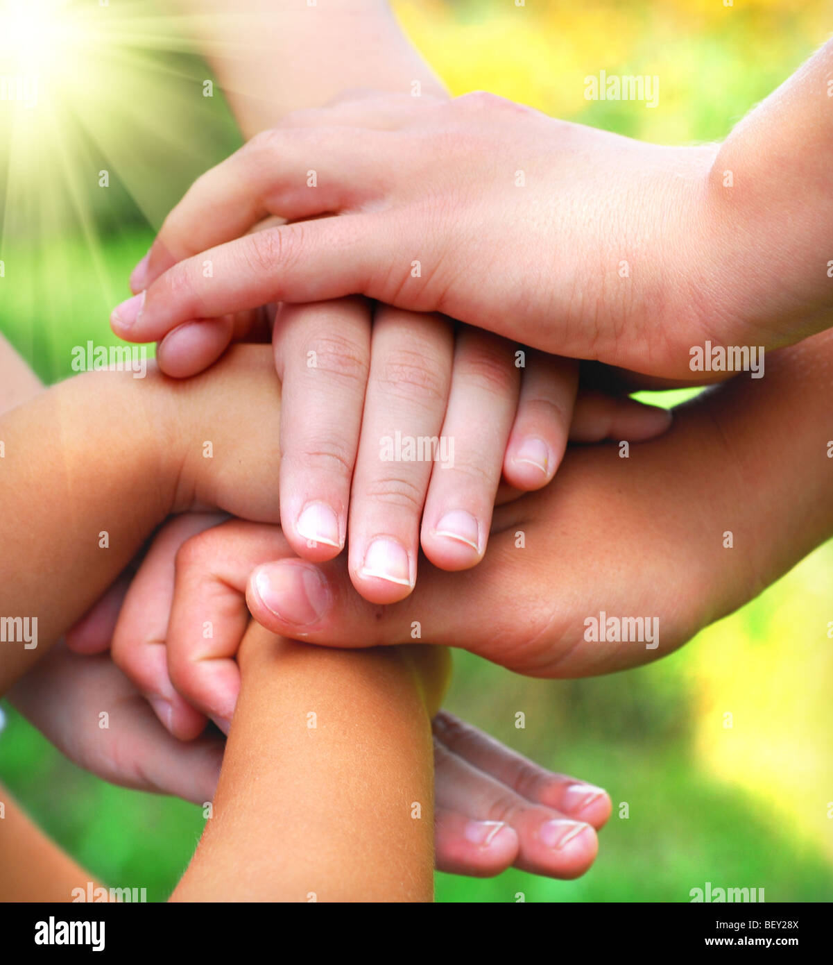 Children Hands Together