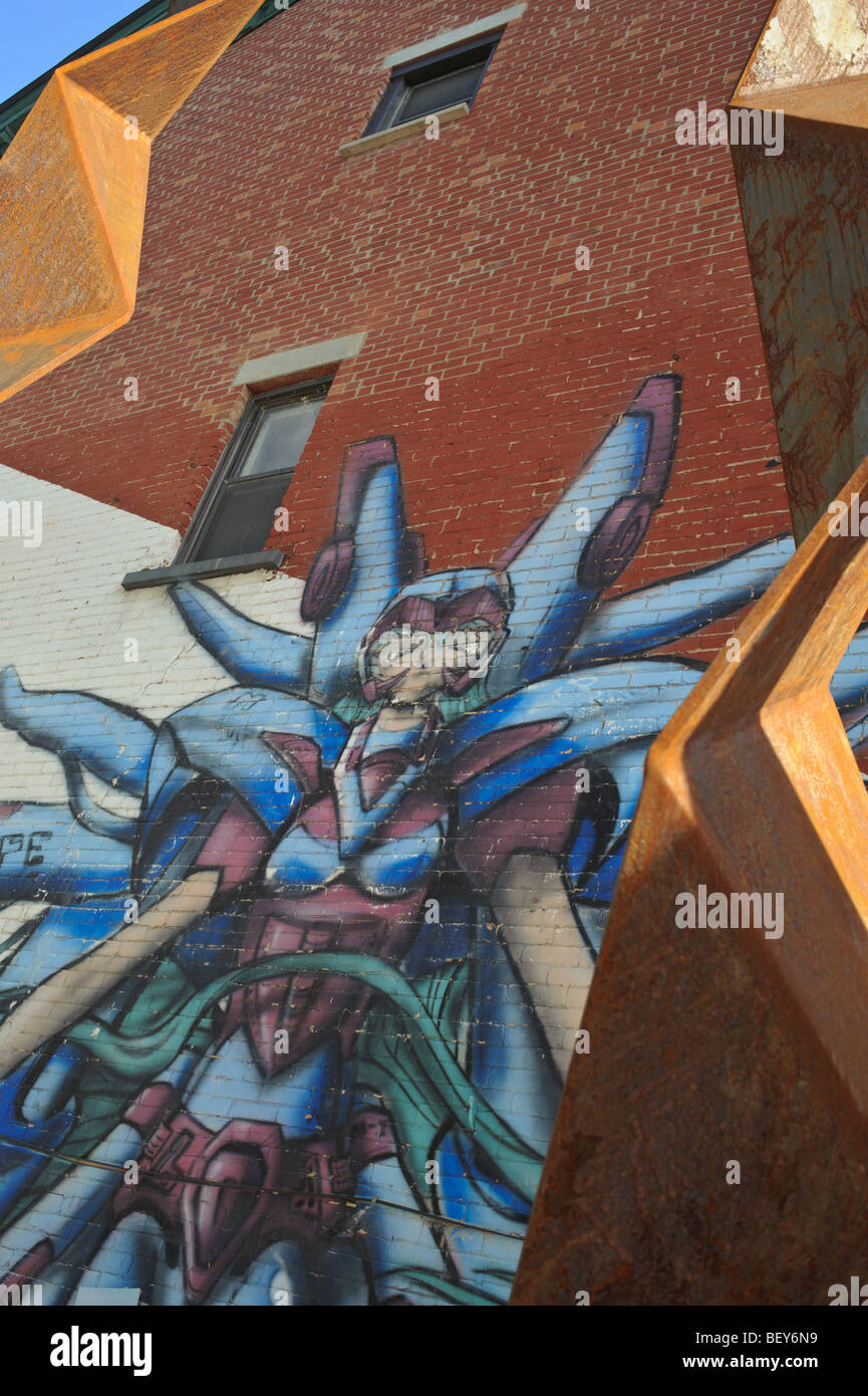 Graffiti on the street in Montreal, Quebec Stock Photo - Alamy