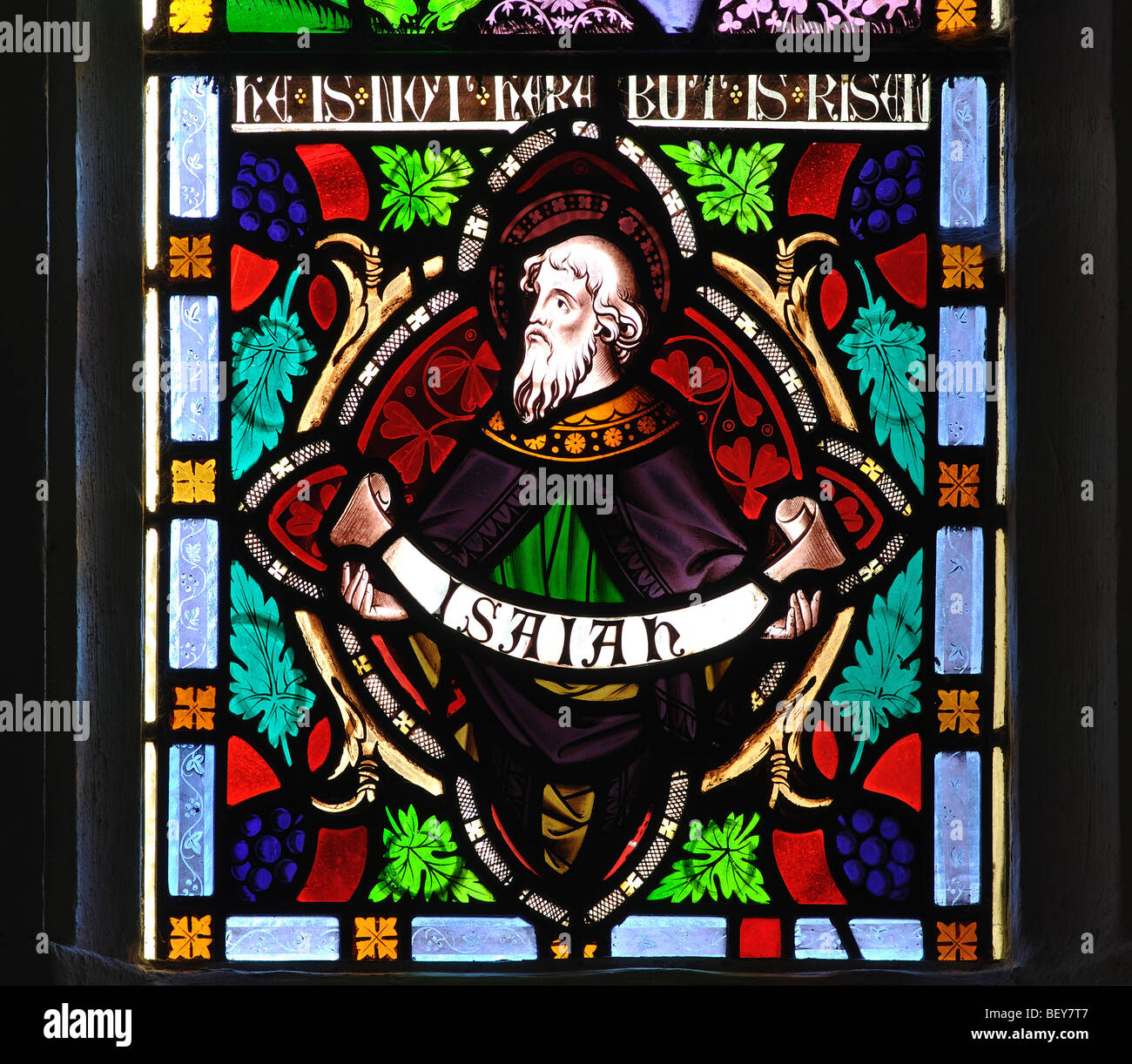 Prophet isaiah stained glass hi-res stock photography and images - Alamy