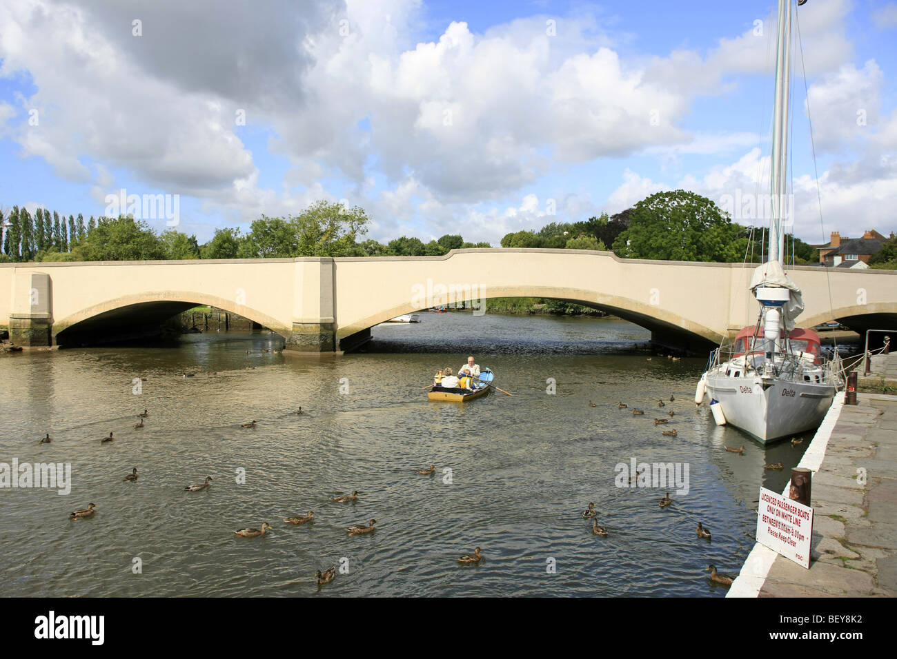 Bridge over the River Frome at Wareham Dorset Stock Photo - Alamy