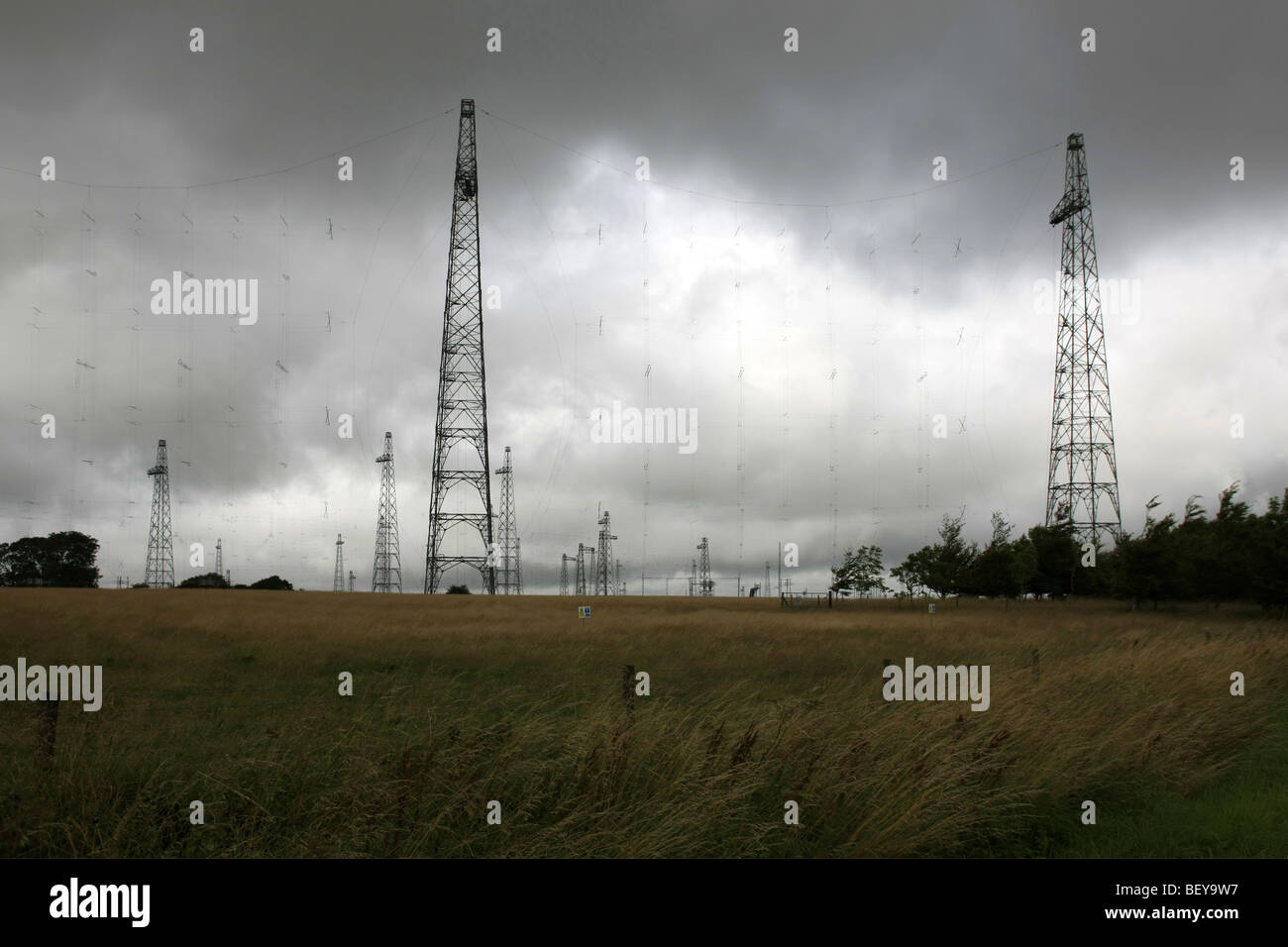 UHF Transmitter towers for Freeview digital TV Stock Photo - Alamy