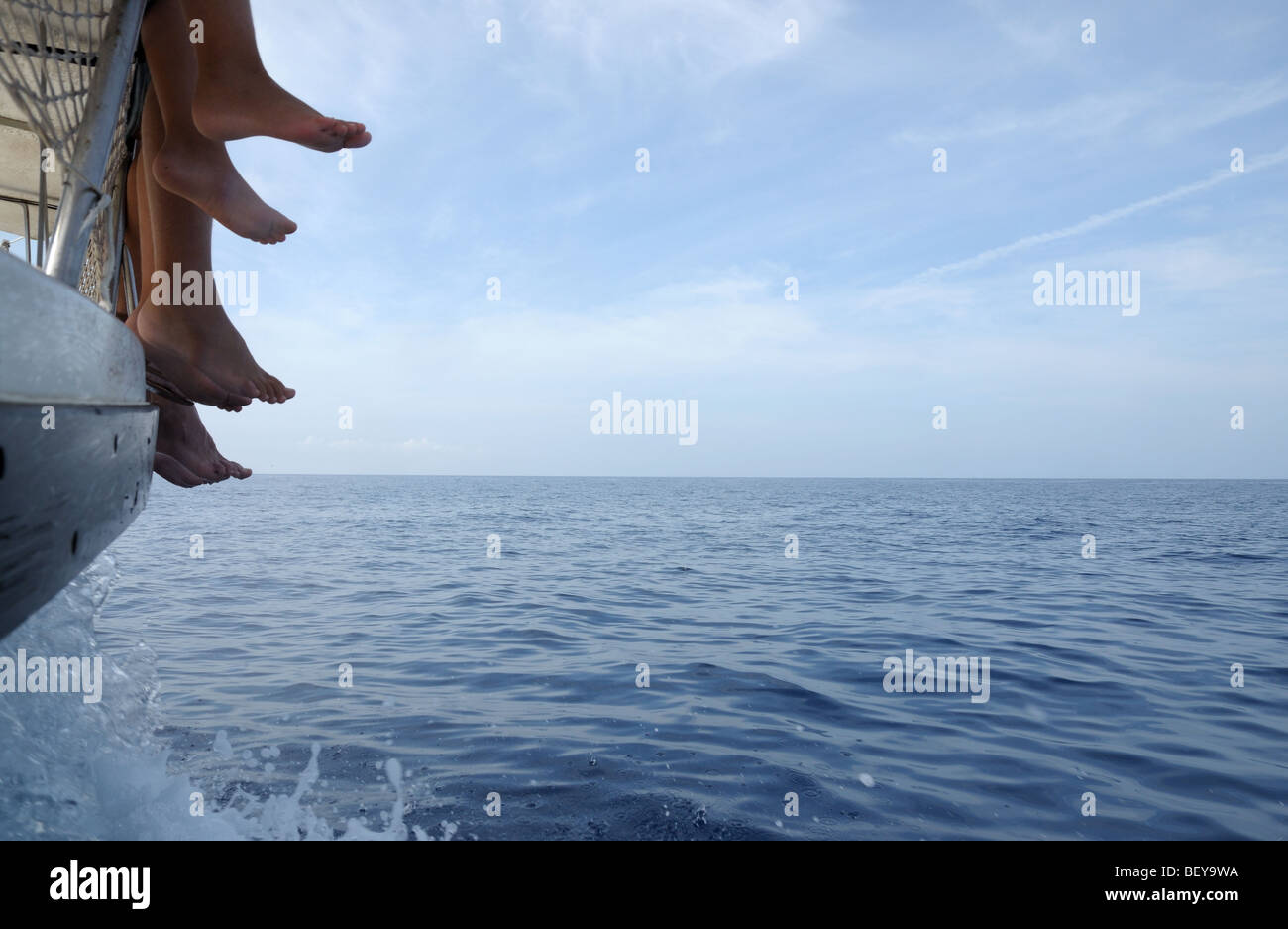 Feet Boat Water High Resolution Stock Photography and Images - Alamy