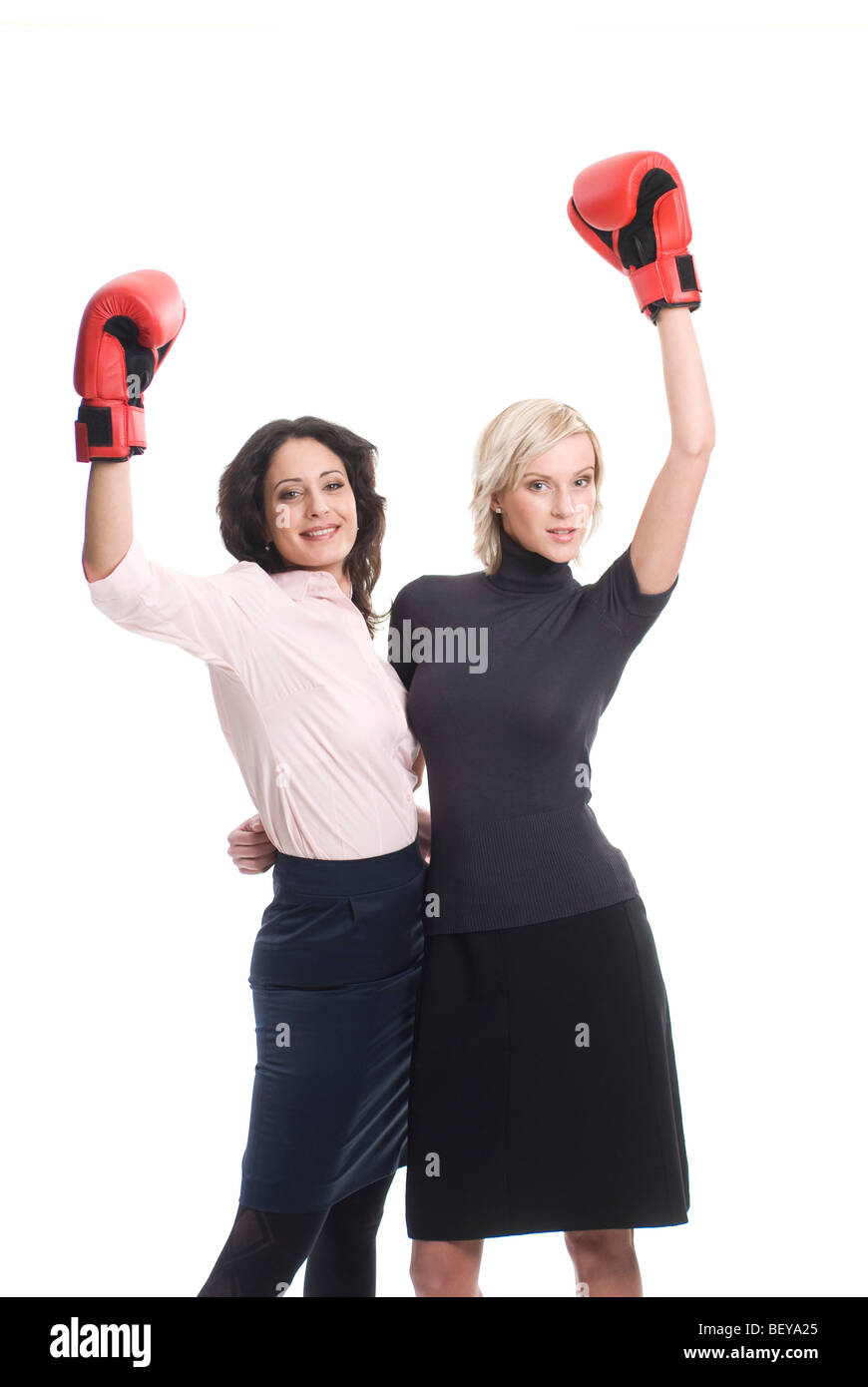 Two winners boxing hi-res stock photography and images - Alamy