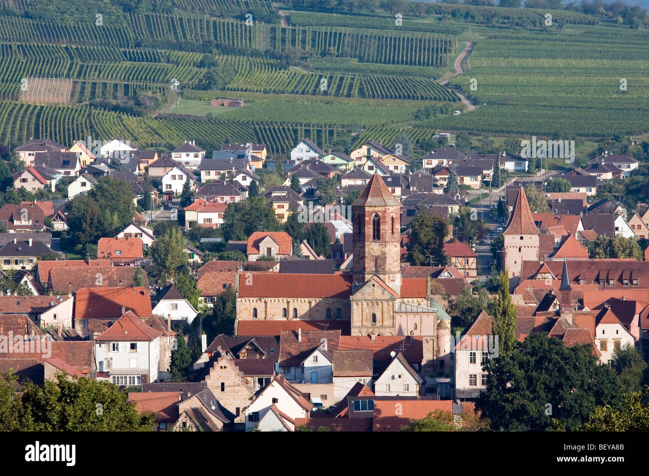 View of Rosheim in Alsace - France Stock Photo - Alamy