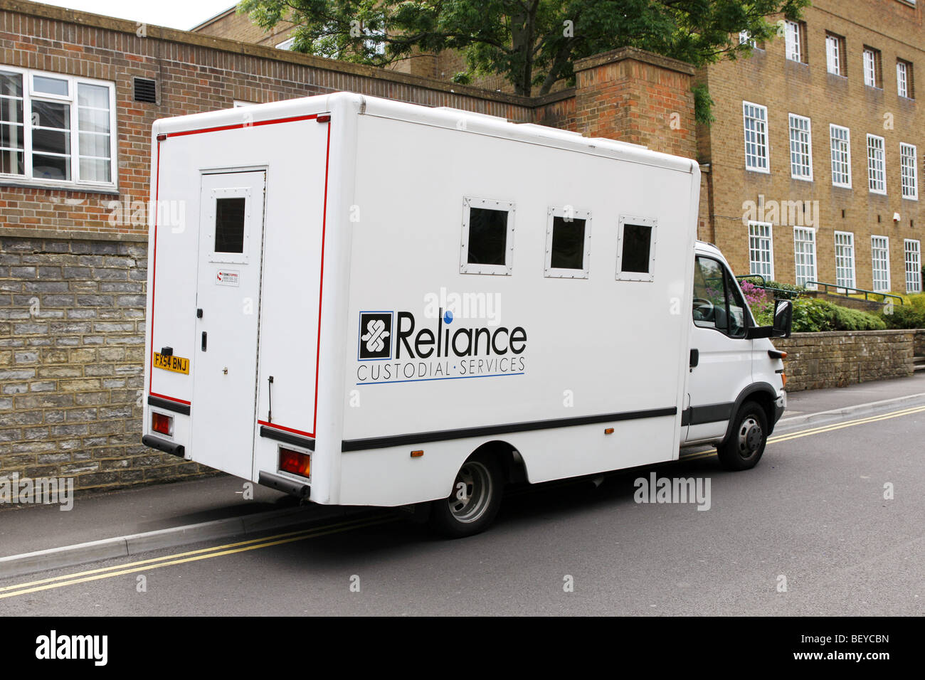 A Prisoner transfer van operated by Reliance Custodial Services Stock ...