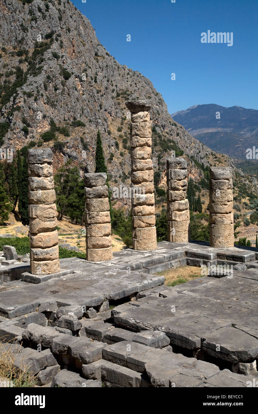 Ancient Delphi Mount Parnassus Sterea Ellada Greece Stock Photo - Alamy