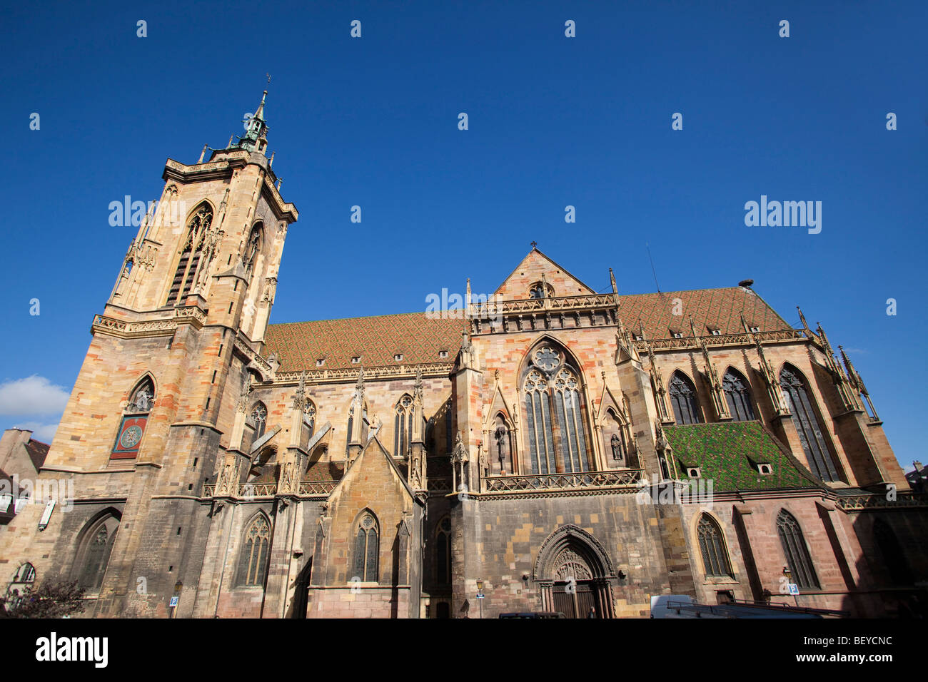 Saint Martin Church 1234-1365. The largest church of Colmar Haut Rhin ...