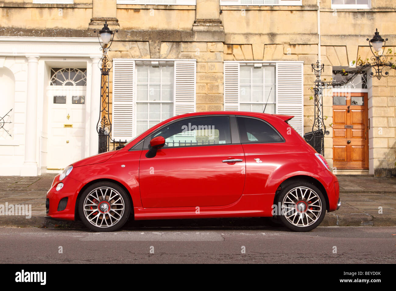 Red fiat 500 abarth High Resolution Stock Photography and Images - Alamy