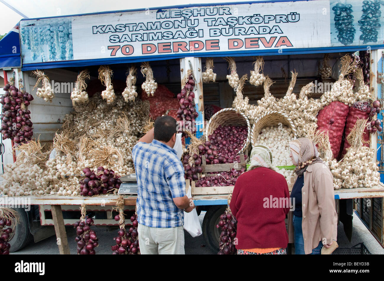 Beykoz Market Istanbul Turkey Asian Muslim Islam side of the Bosphorus ...
