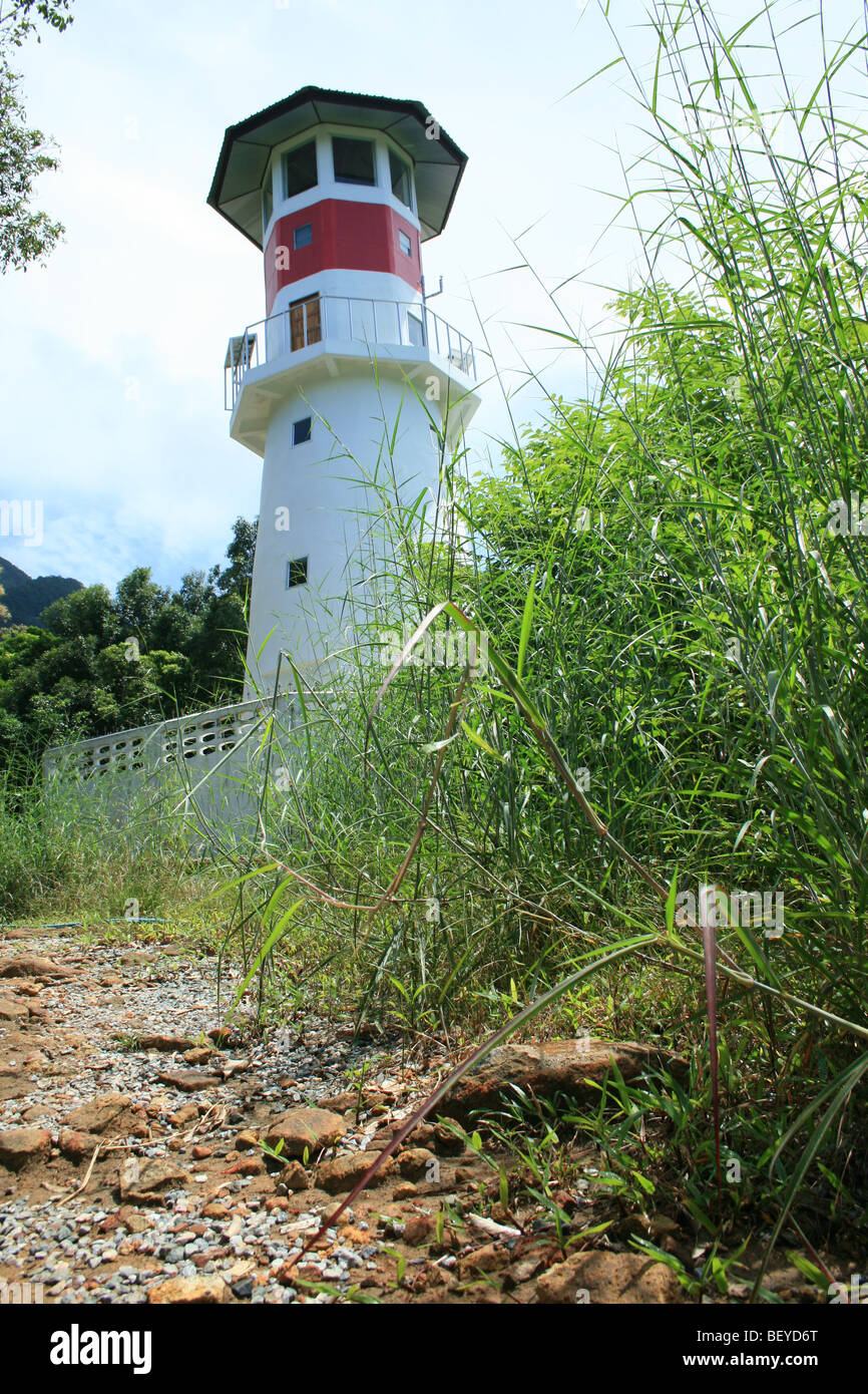 Lighthouse high on a hill in Koh Chang, Thailand Stock Photo - Alamy