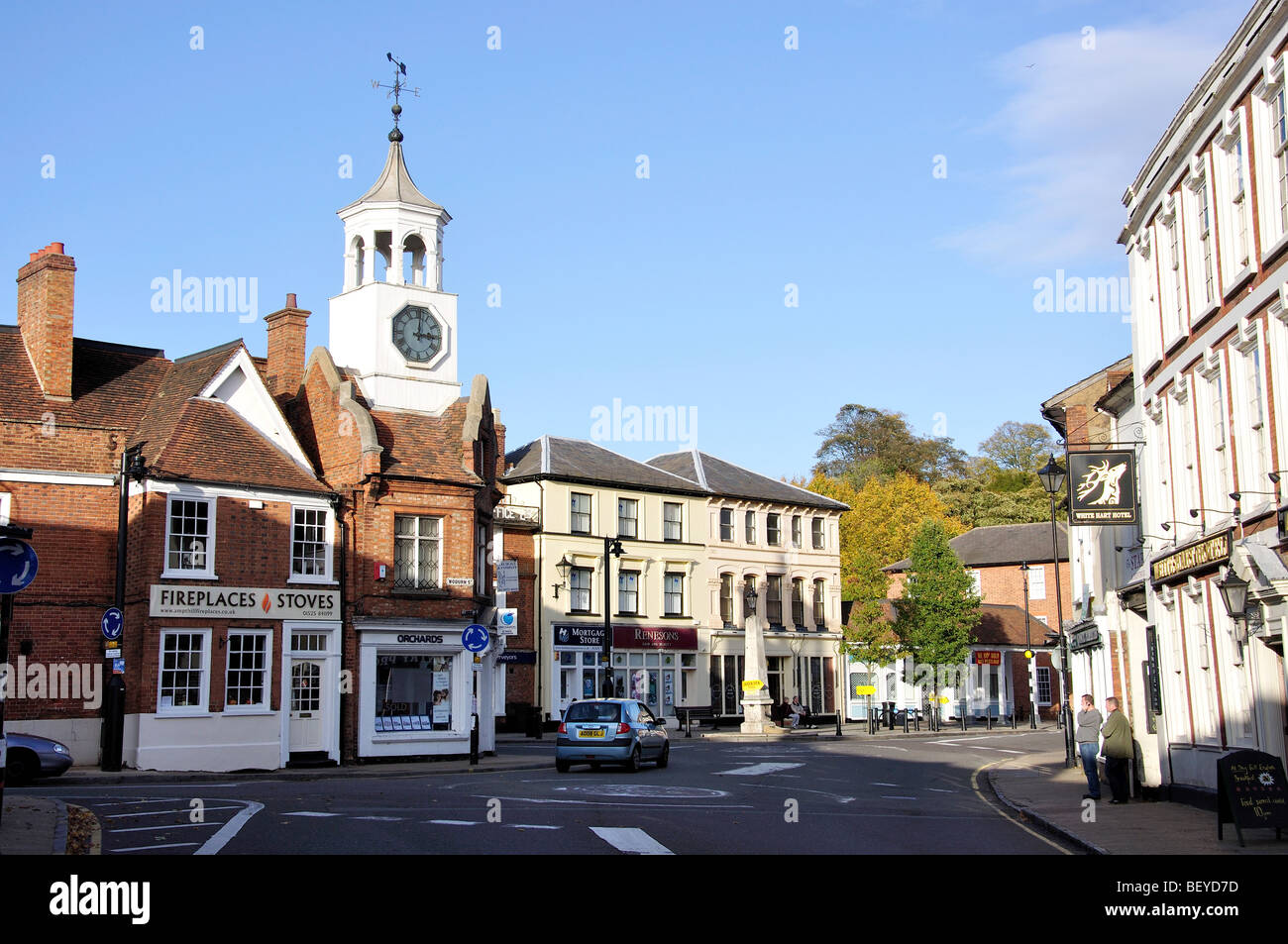 Clock Tower, Market Place, Ampthill, Bedfordshire, England, United ...