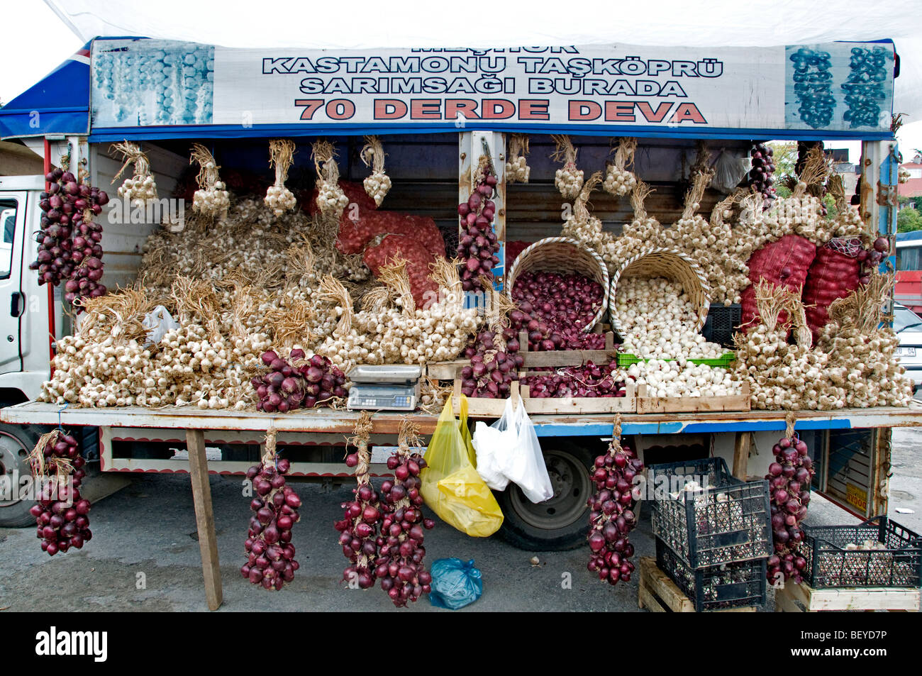 Beykoz Market Istanbul Turkey Asian Muslim Islam side of the Bosphorus ...