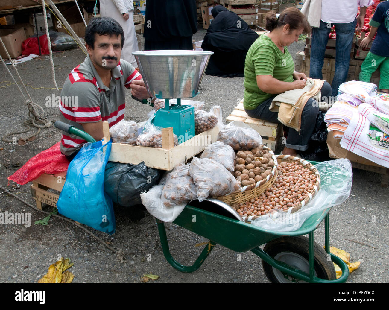 Beykoz Market Istanbul Turkey Asian Muslim Islam side of the Bosphorus ...