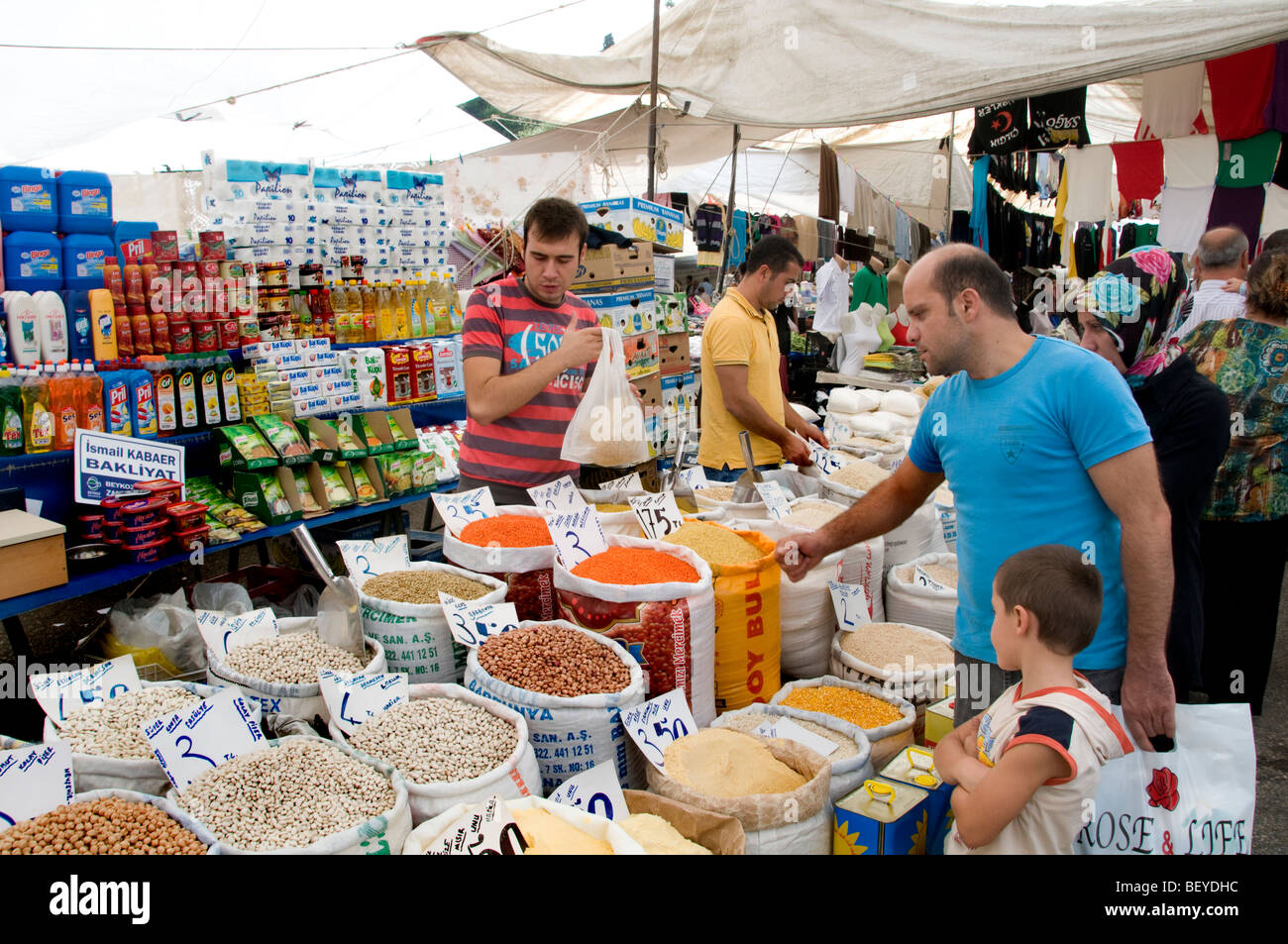 Beykoz Market Istanbul Turkey Asian Muslim Islam side of the Bosphorus ...