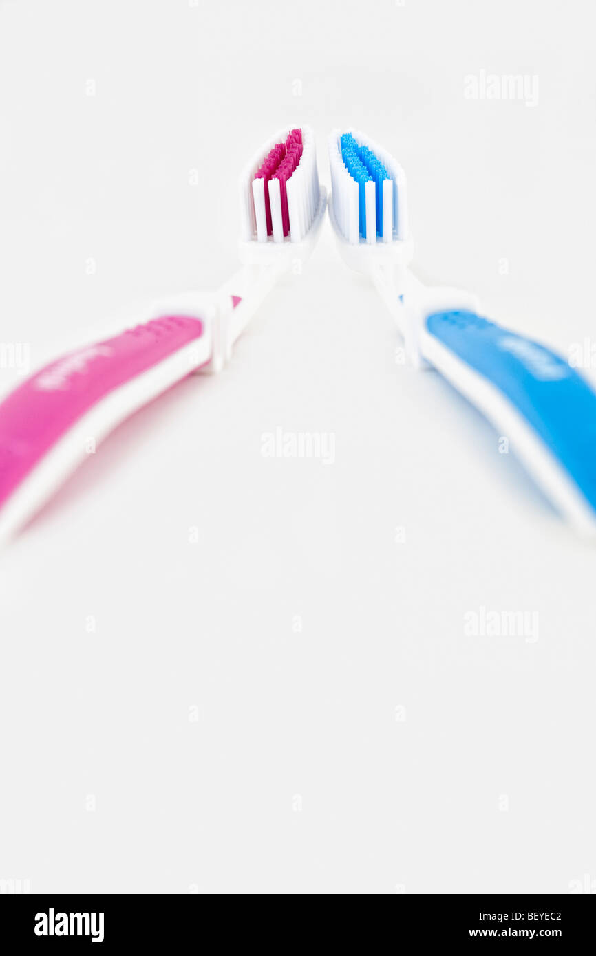 Blue transparent toothbrush hi-res stock photography and images - Alamy