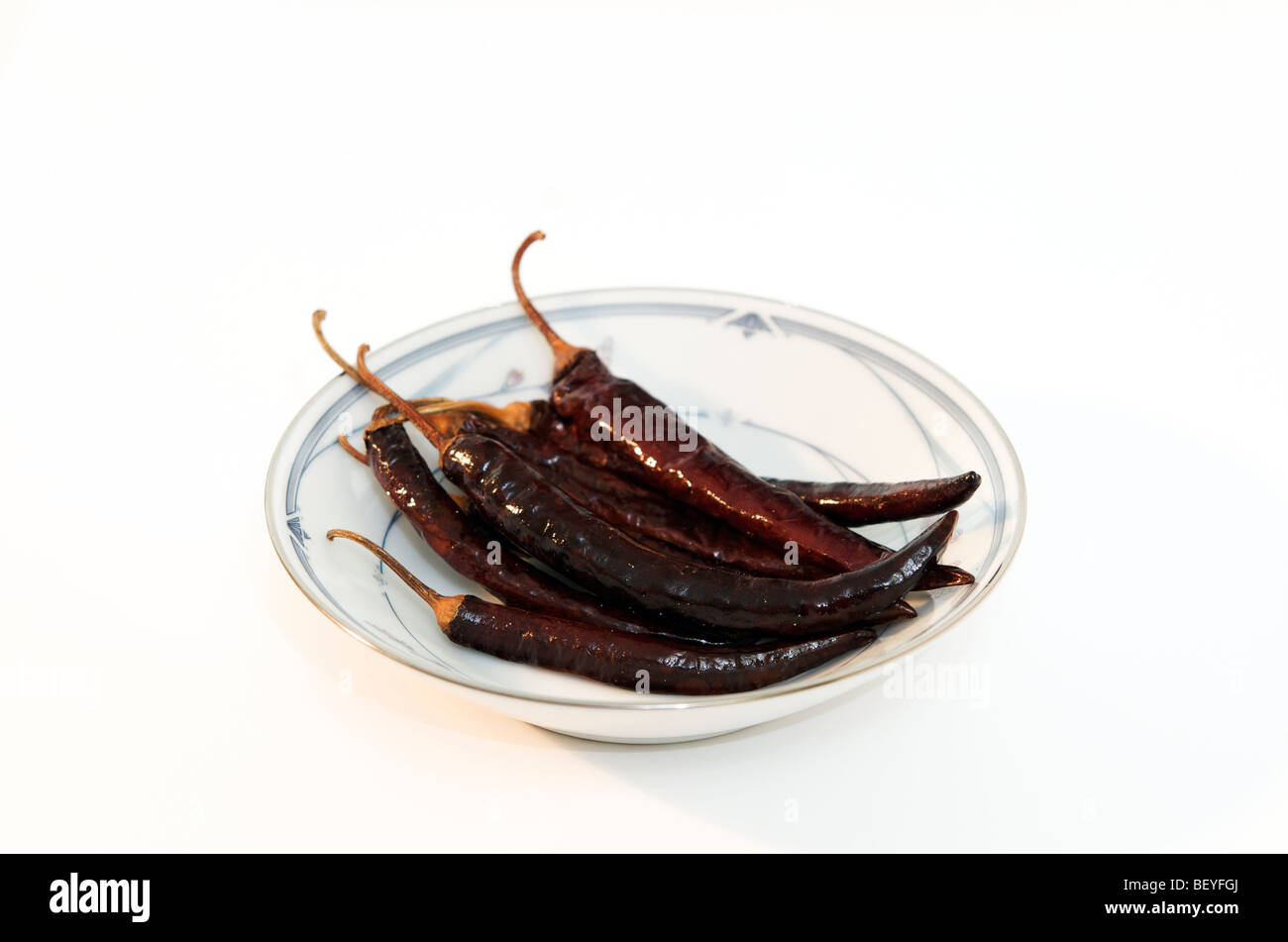 Fried red chillies Stock Photo - Alamy