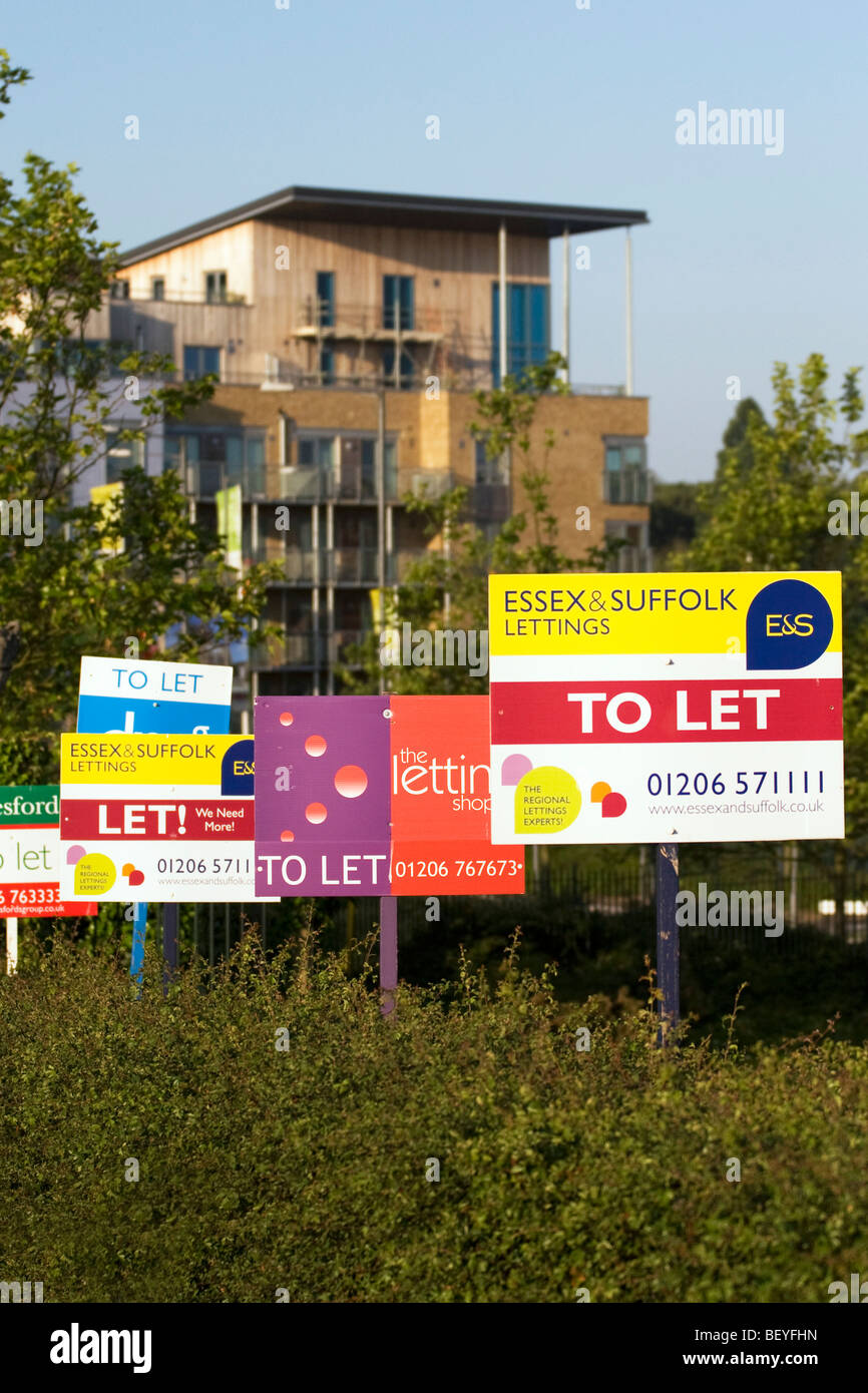 Estate Agent signs Stock Photo - Alamy