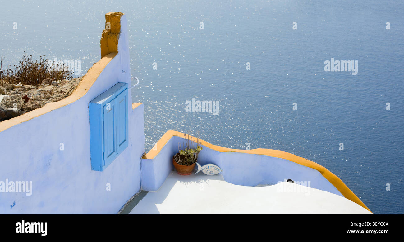 Oia santorini sign view direction hi-res stock photography and images ...