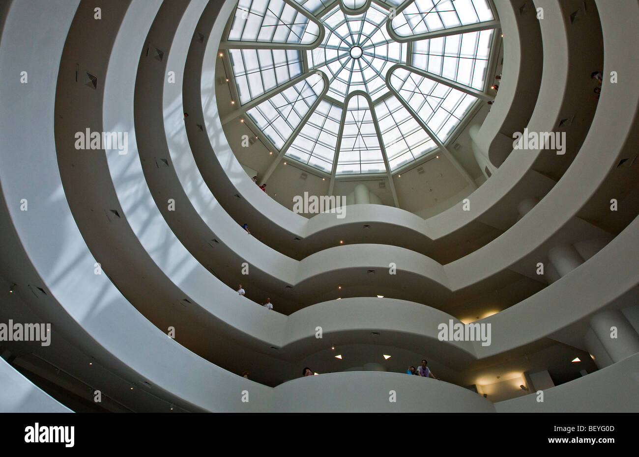 U.S.A., New York,Manhattan,the atrium of the Guggenheim museum Stock ...