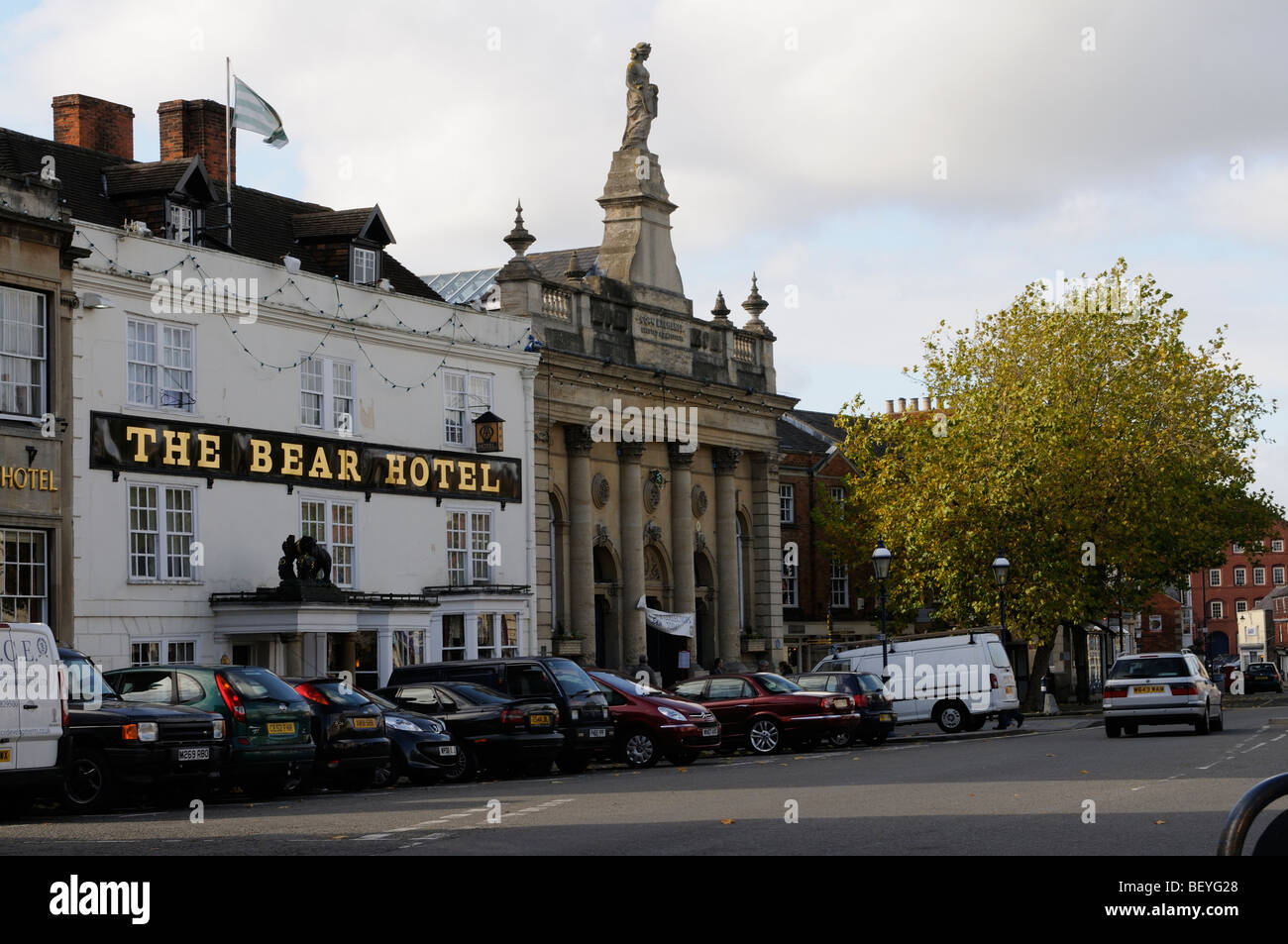 The Bear Hotel and Corn Exchange on Market Square Devizes Wiltshire ...
