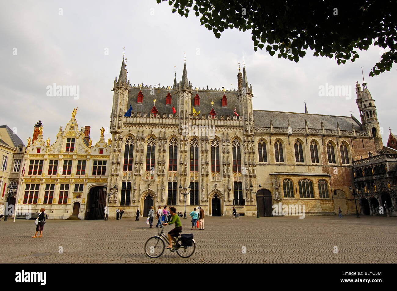 Town Hall. Brugge,(the Venice of the North). Western Flanders. Belgium ...