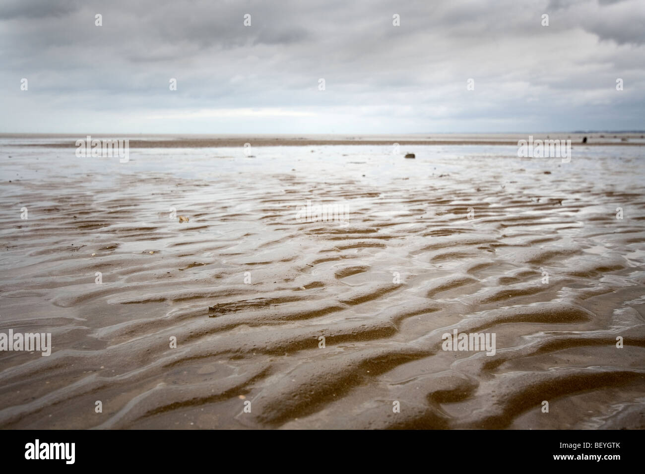Deserted beach scene Stock Photo - Alamy