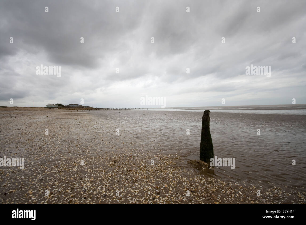 Deserted beach scene Stock Photo - Alamy