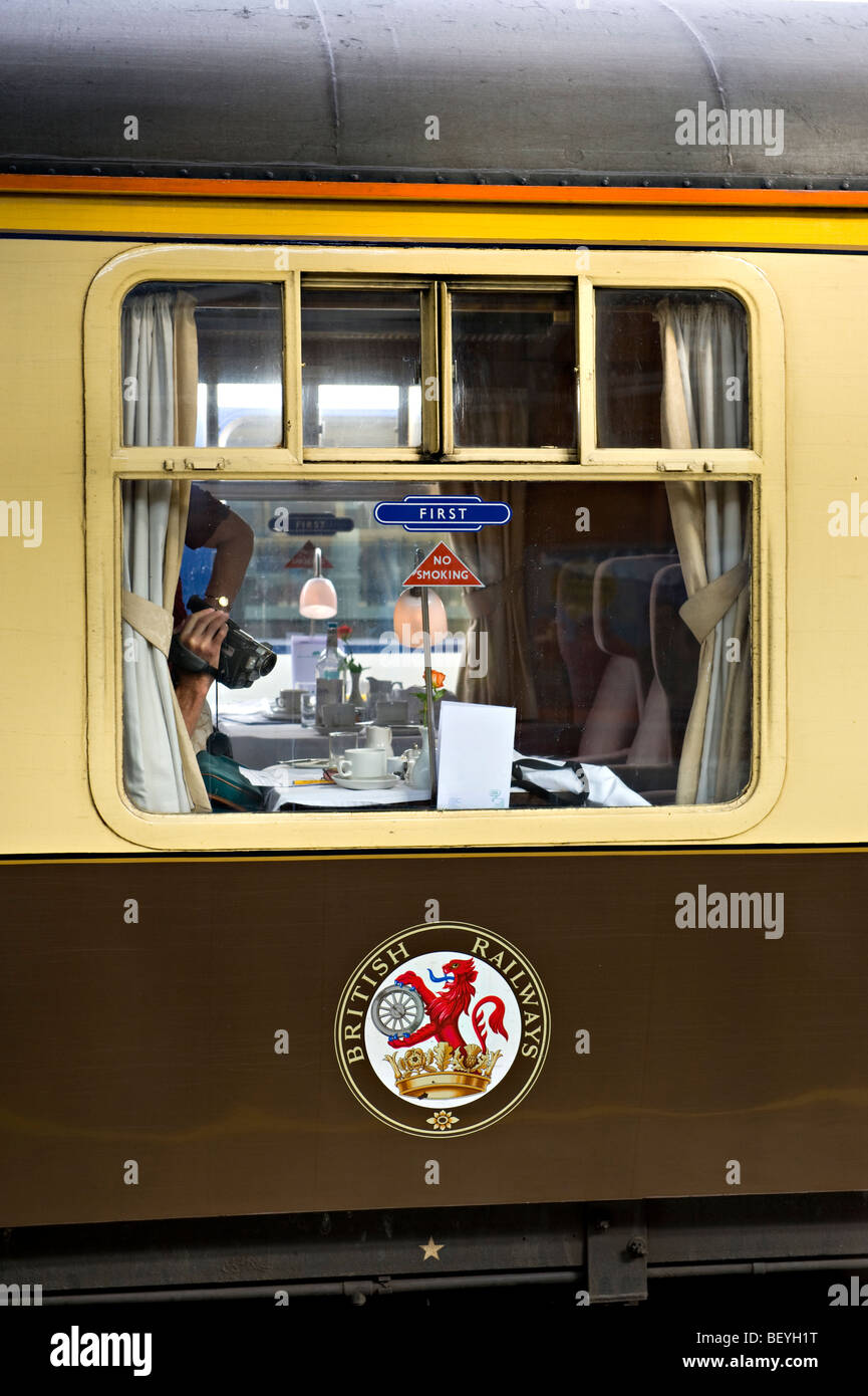 1960s First Class Railway Carriage with the British Railways 'cycling ...