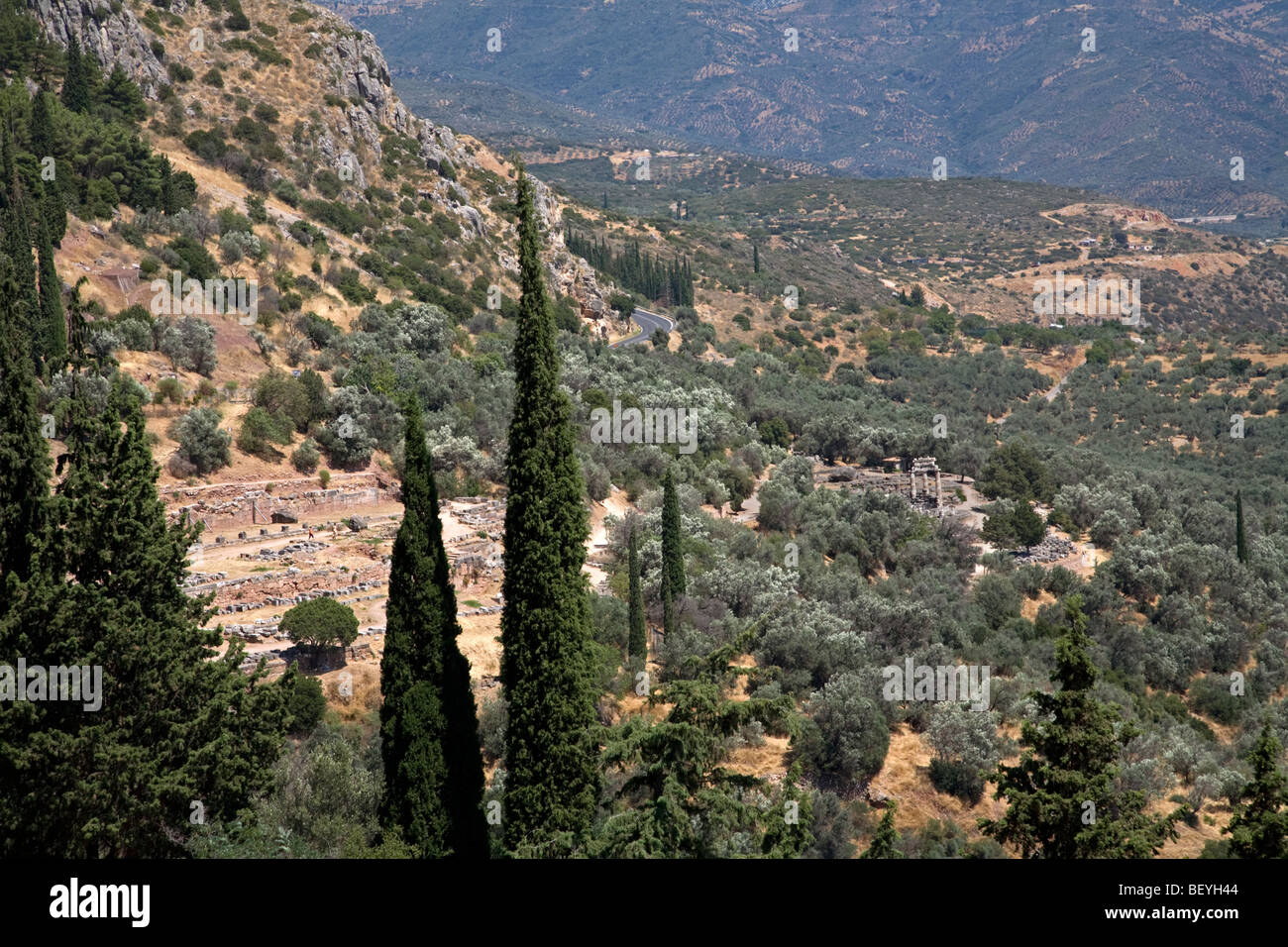 Ancient delphi mount parnassus ellada hi-res stock photography and ...