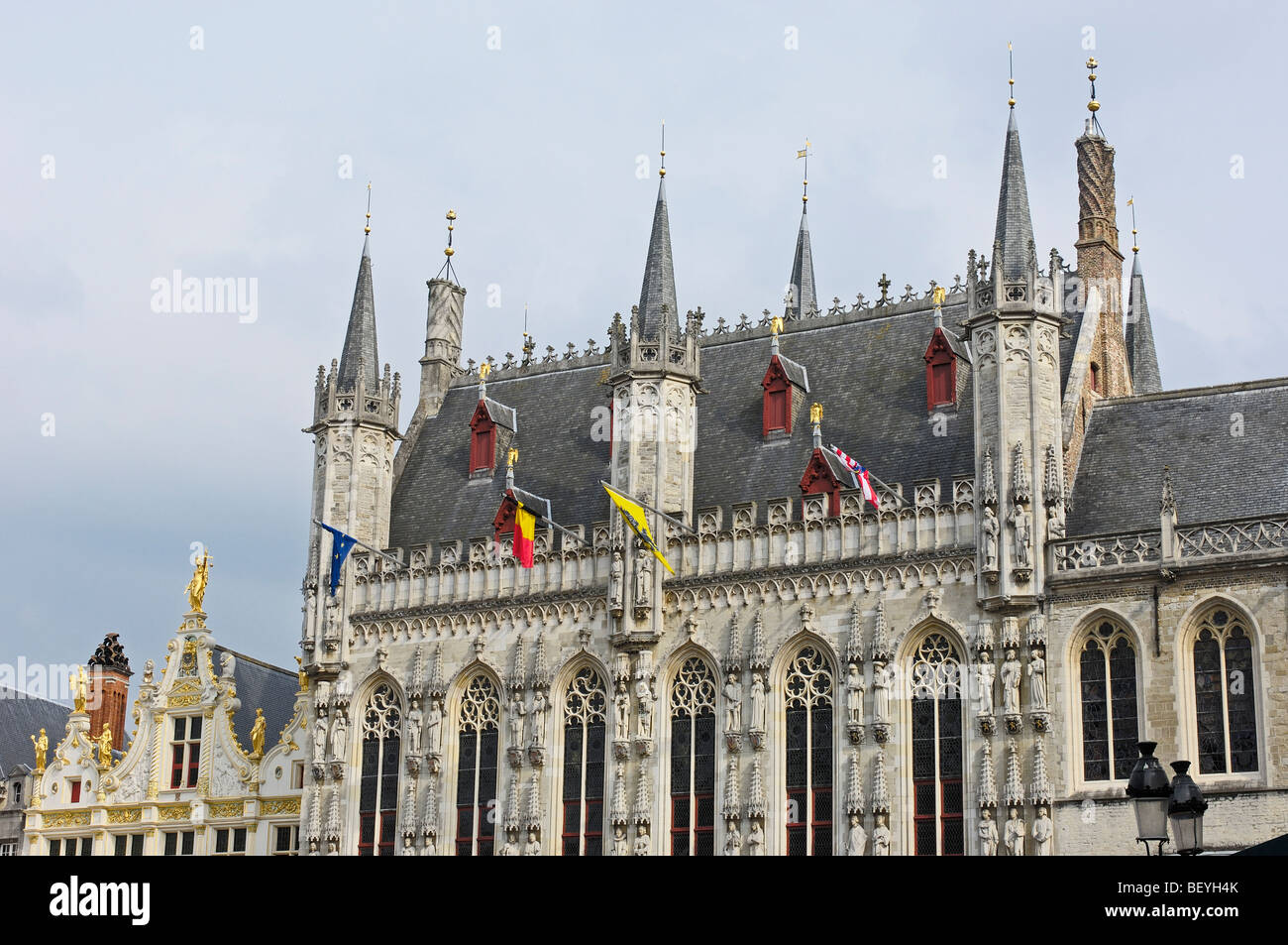 Town Hall. Brugge,(the Venice of the North). Western Flanders. Belgium ...