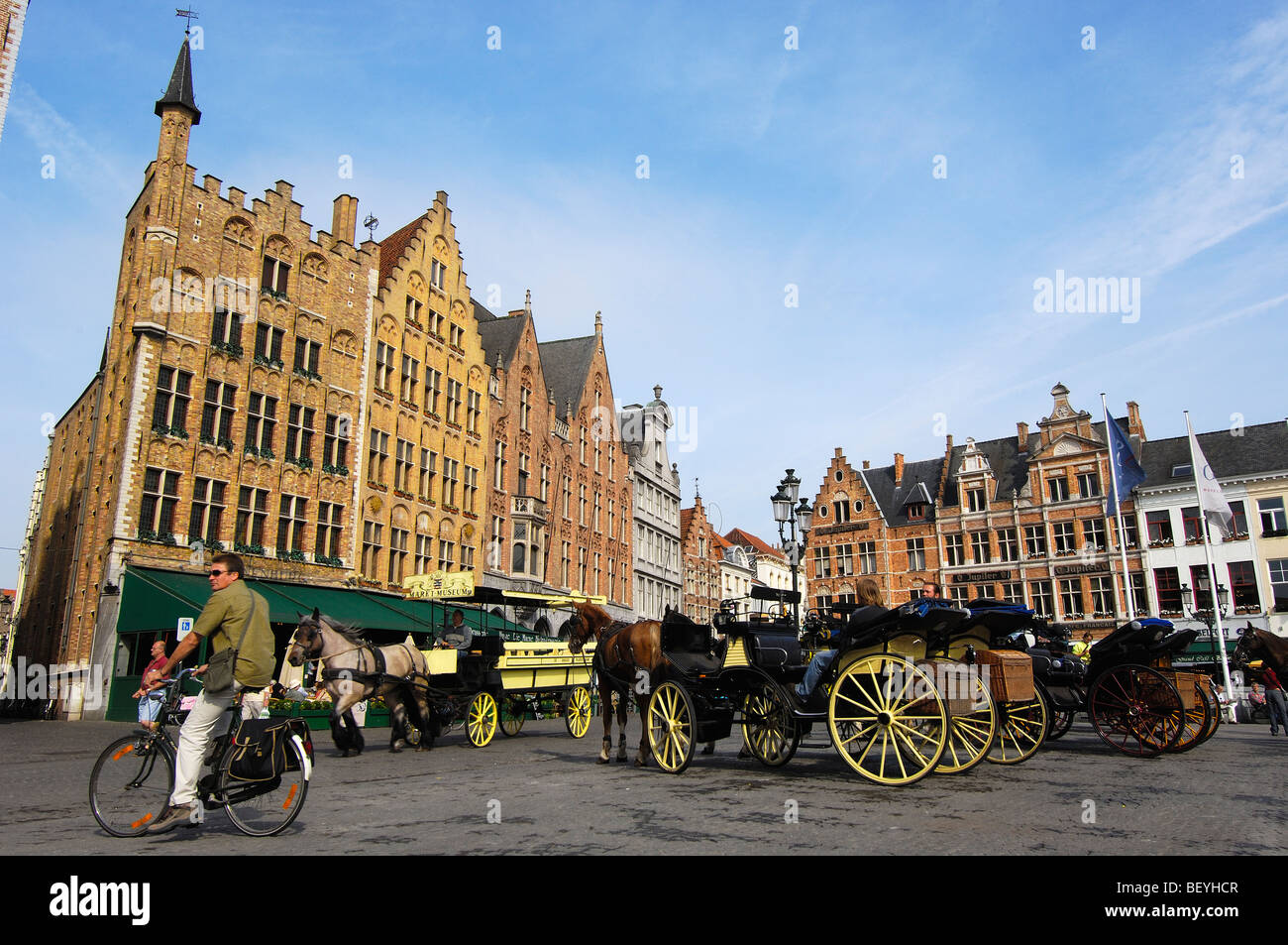 Carriage in Markt (Market Square). Brugge, (the Venice of the North ...