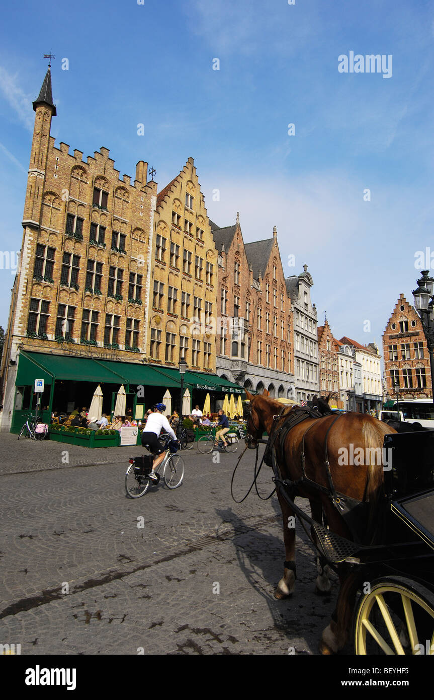Carriage in Markt (Market Square). Brugge, (the Venice of the North ...