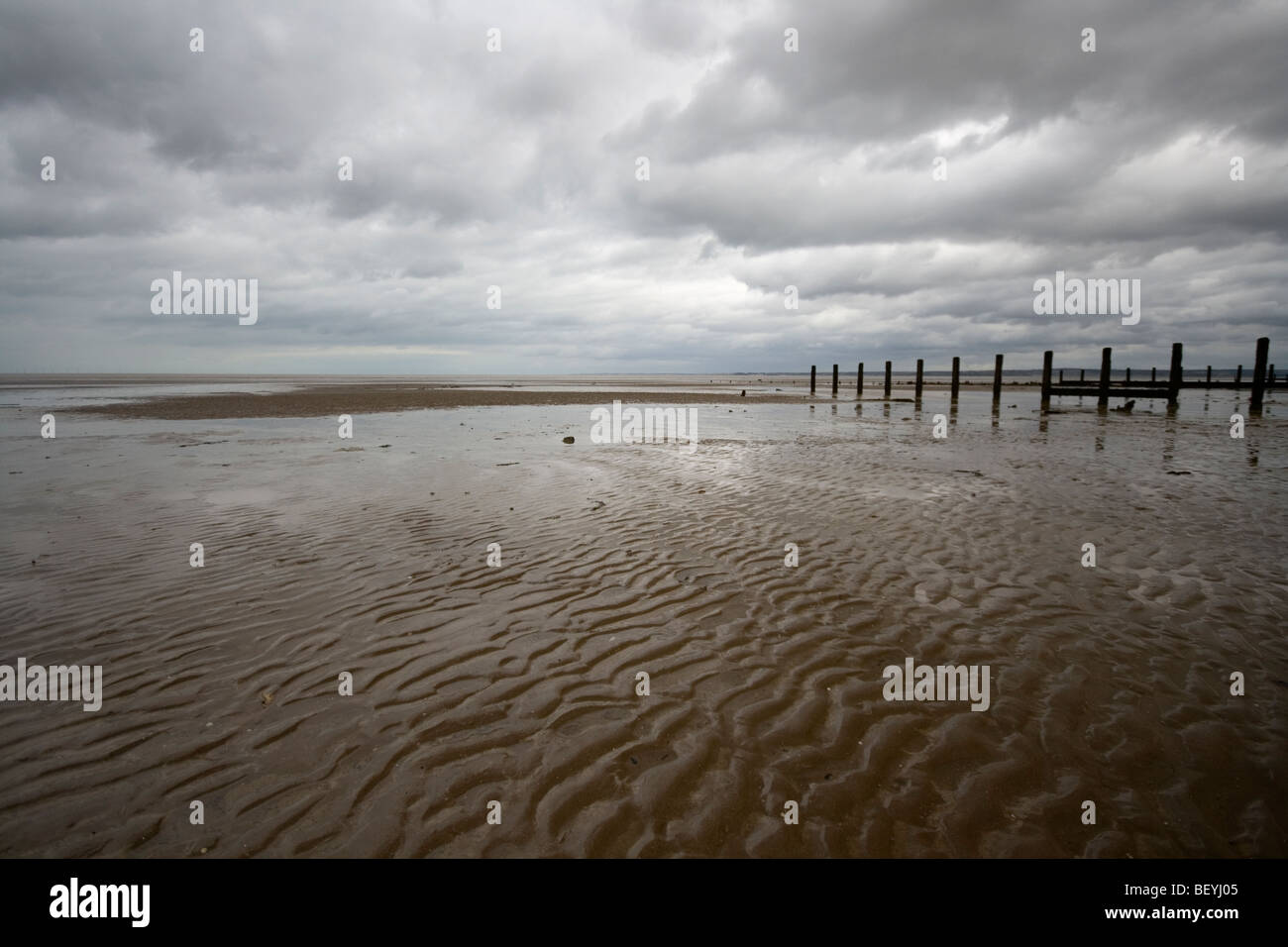 Deserted beach scene Stock Photo - Alamy