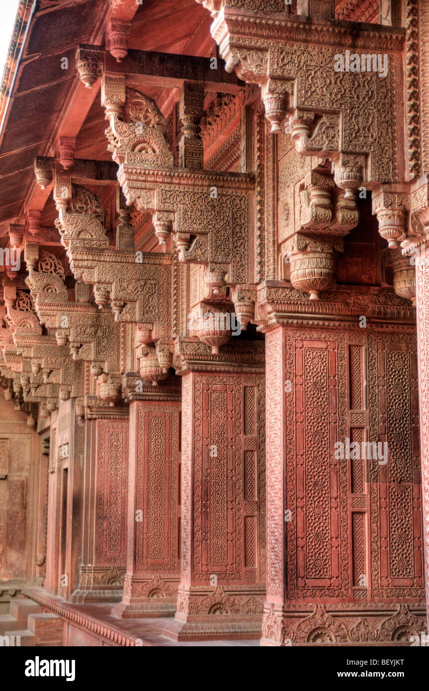 Ancient architecture, Agra Fort, India Stock Photo - Alamy