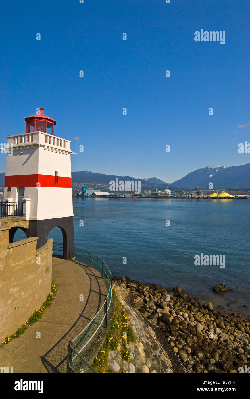 Brockton Point lighthouse Stanley park Vancouver Stock Photo - Alamy
