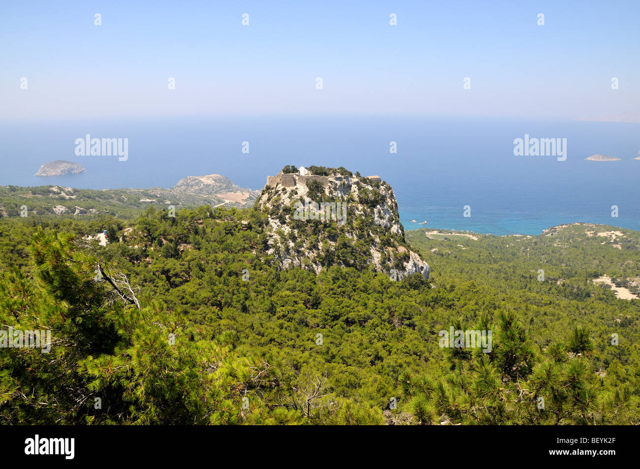 Castle of Monolithos at Rhodes island, Greece Stock Photo - Alamy
