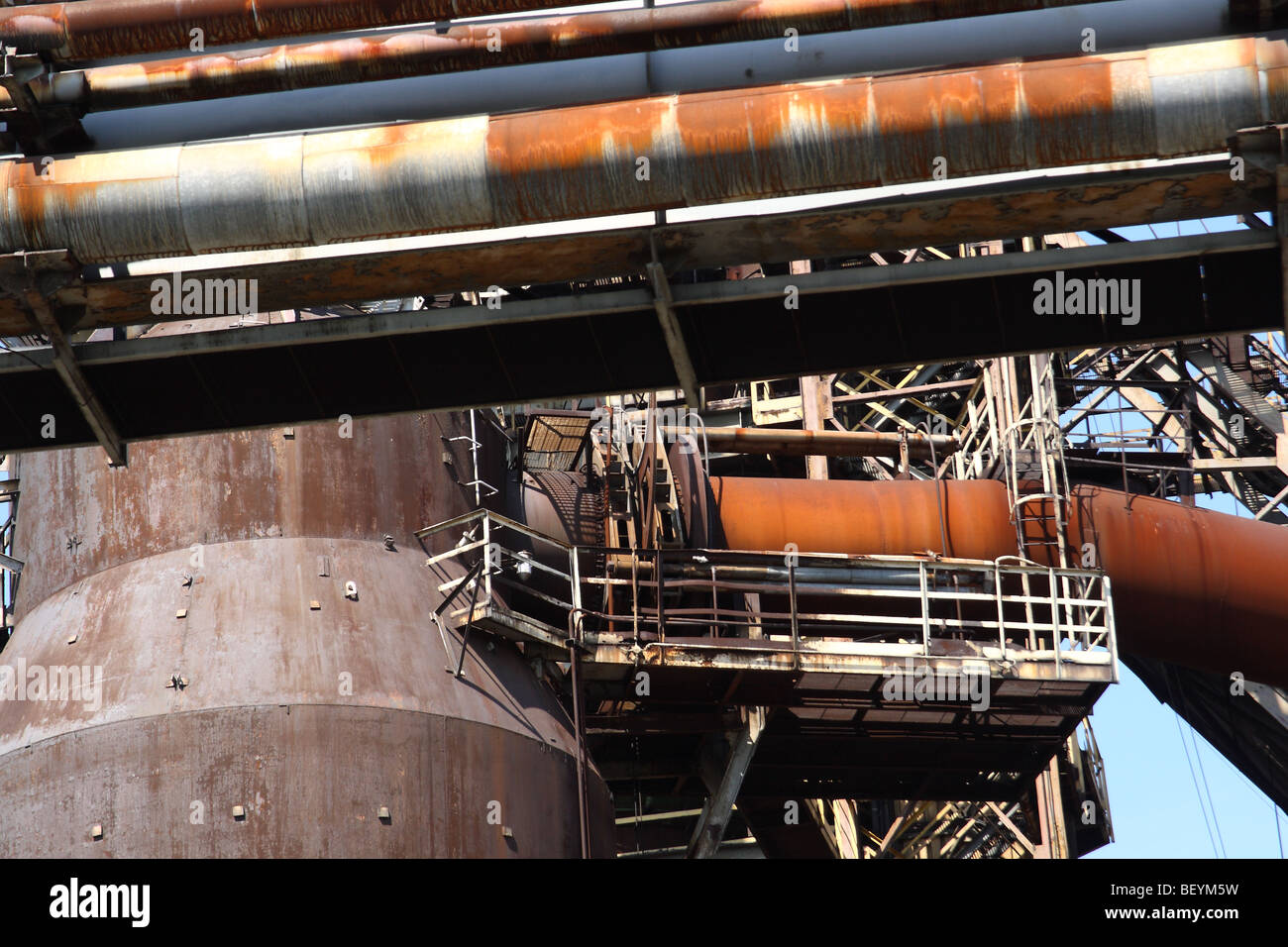 Fragment of Blast Furnace in Huta Pokoj, Upper Silesia, Poland Stock ...