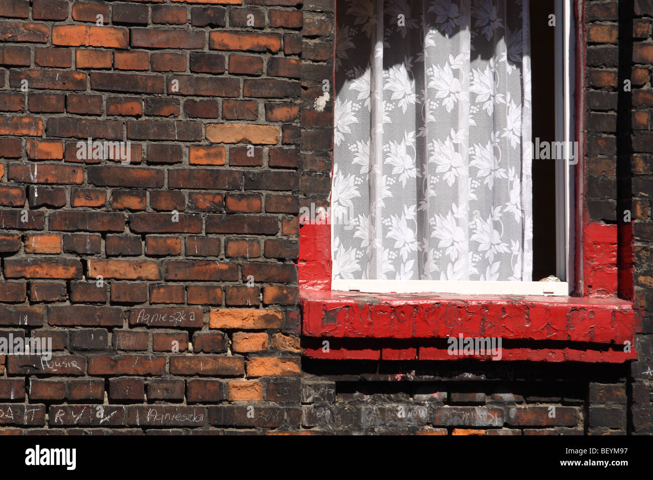Old silesian architecture of Lipiny district, Swietochlowice, Poland ...