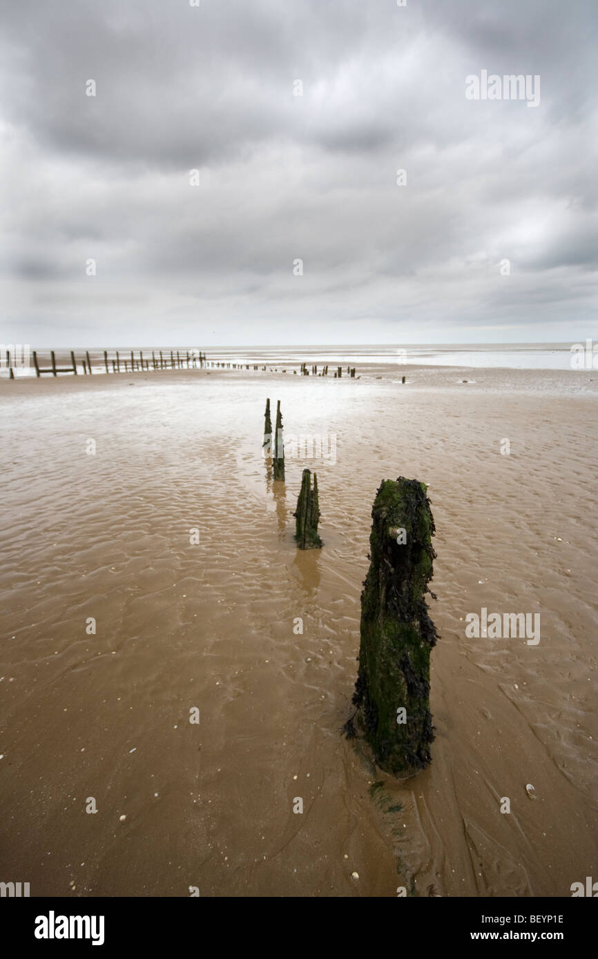 Deserted beach scene Stock Photo - Alamy